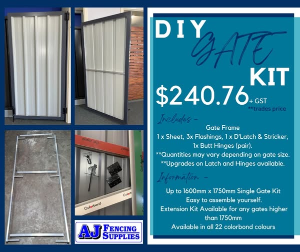 DIY Colorbond Gate – AJ Fencing